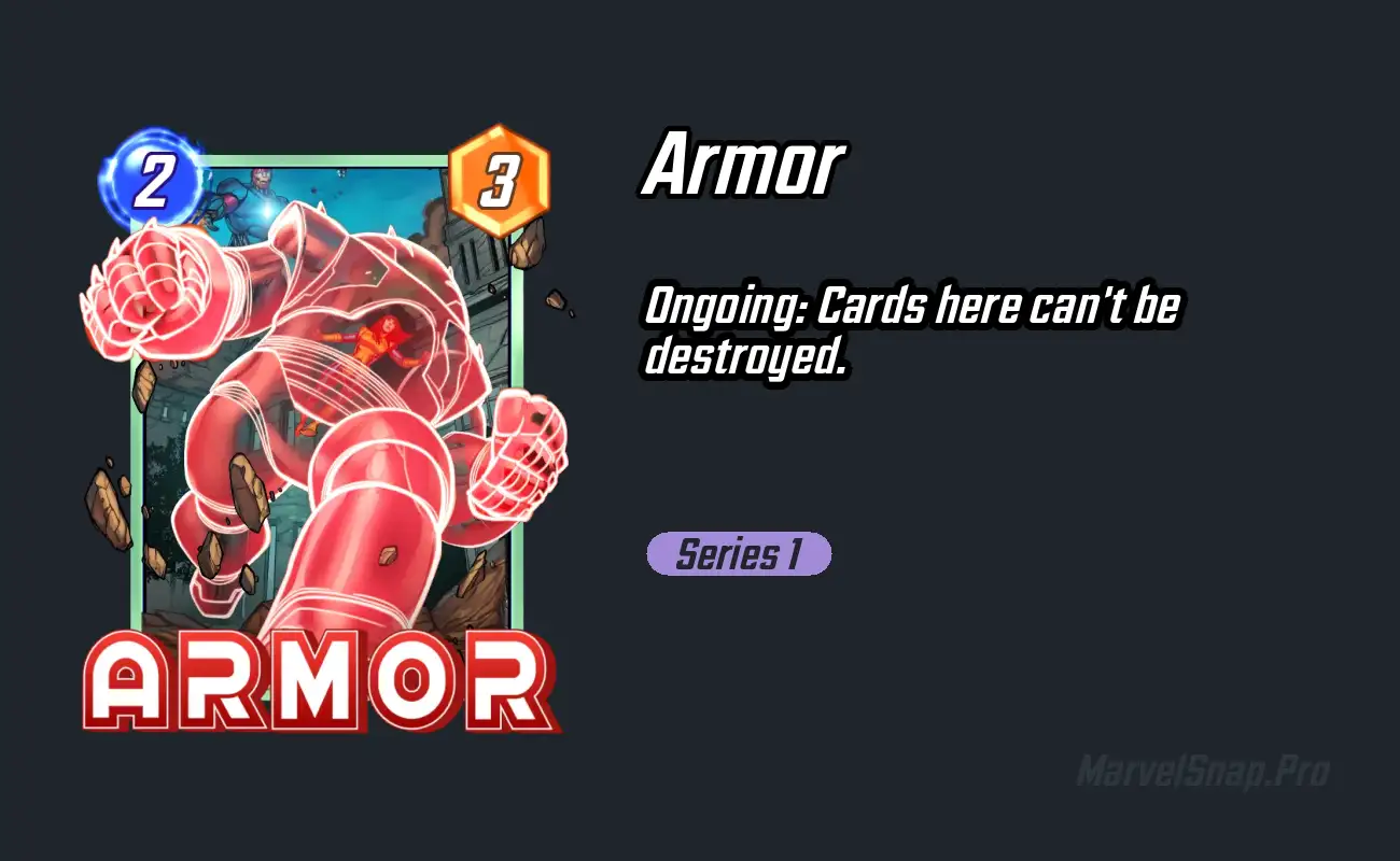 Armor Marvel Snap Card | MarvelSnap.pro