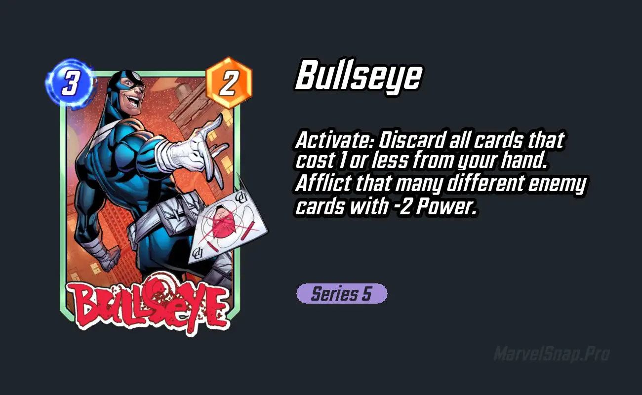Bullseye Marvel Snap Card | MarvelSnap.pro