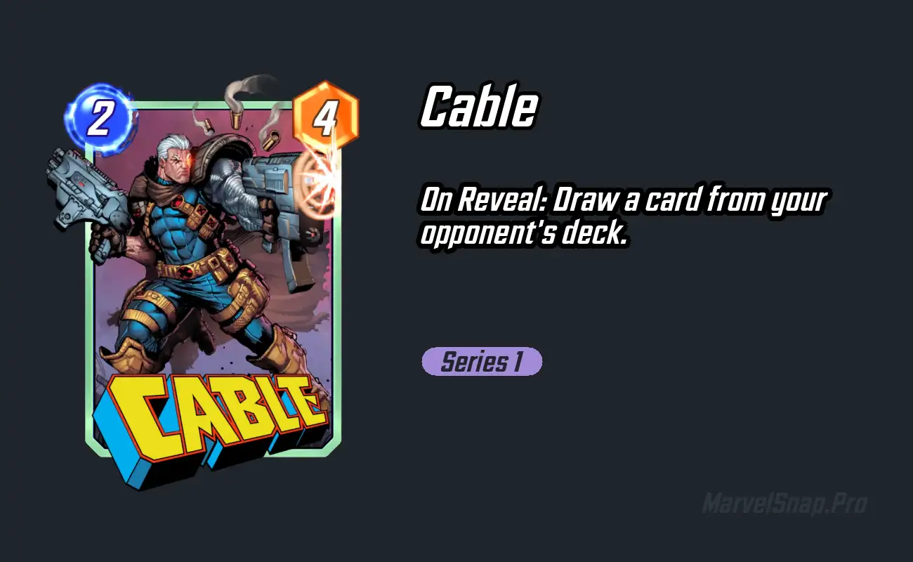 Cable Marvel Snap Card | MarvelSnap.pro