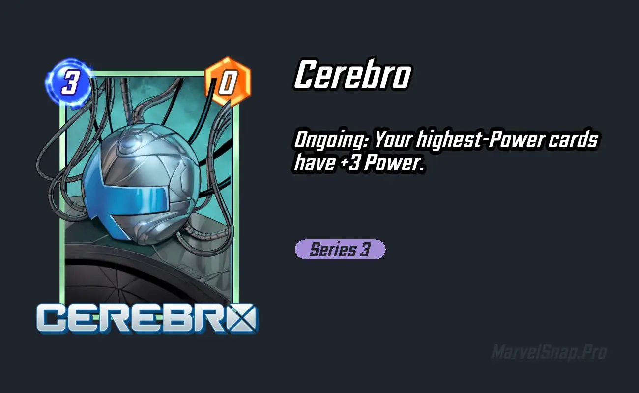 Cerebro Marvel Snap Card | MarvelSnap.pro