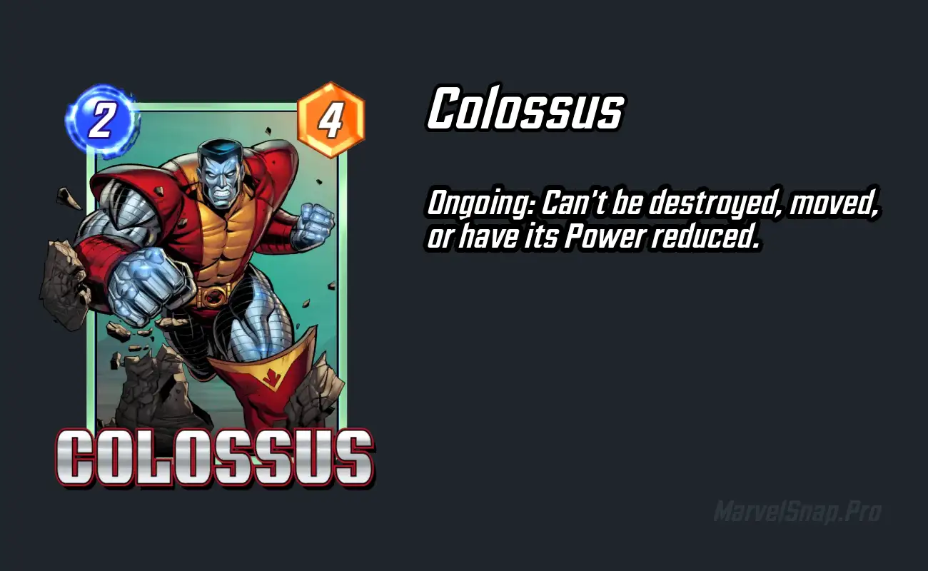 Colossus Marvel Snap Card | MarvelSnap.pro