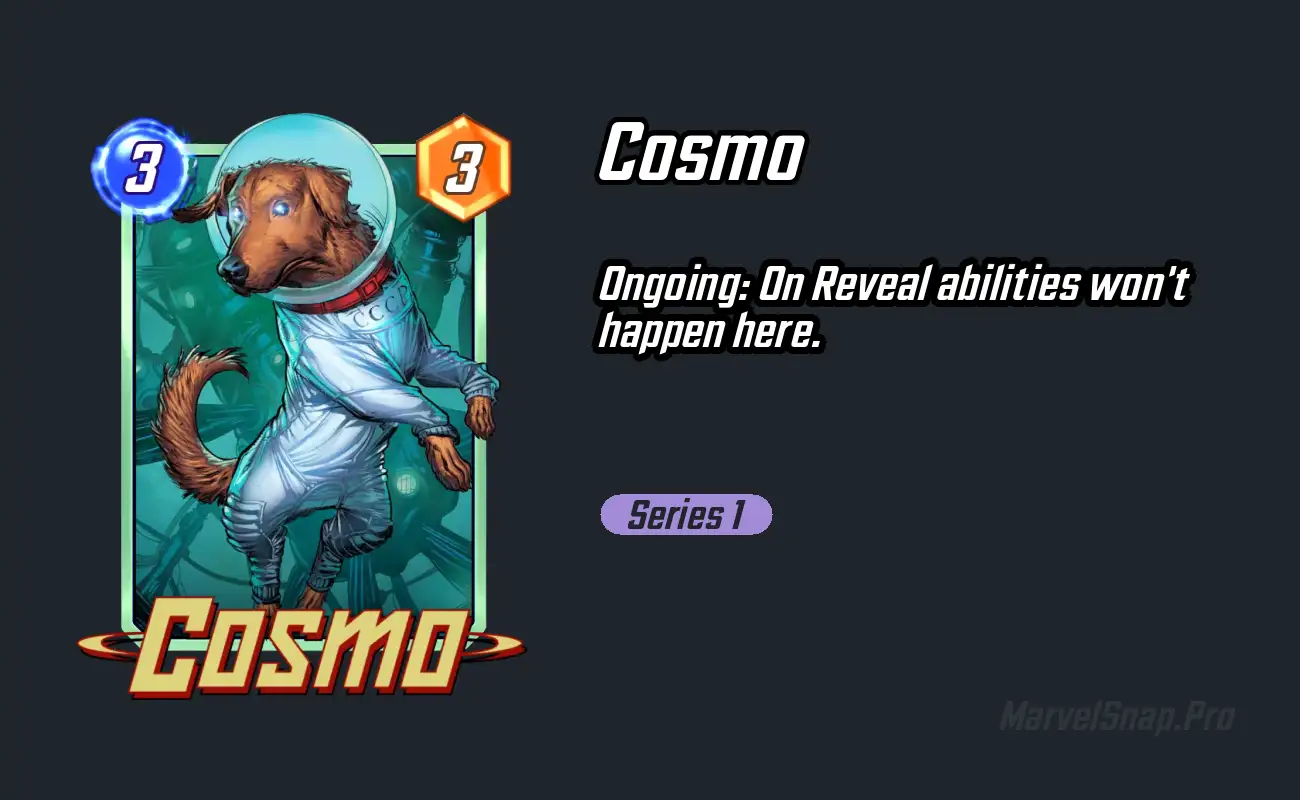 Cosmo Marvel Snap Card | MarvelSnap.pro