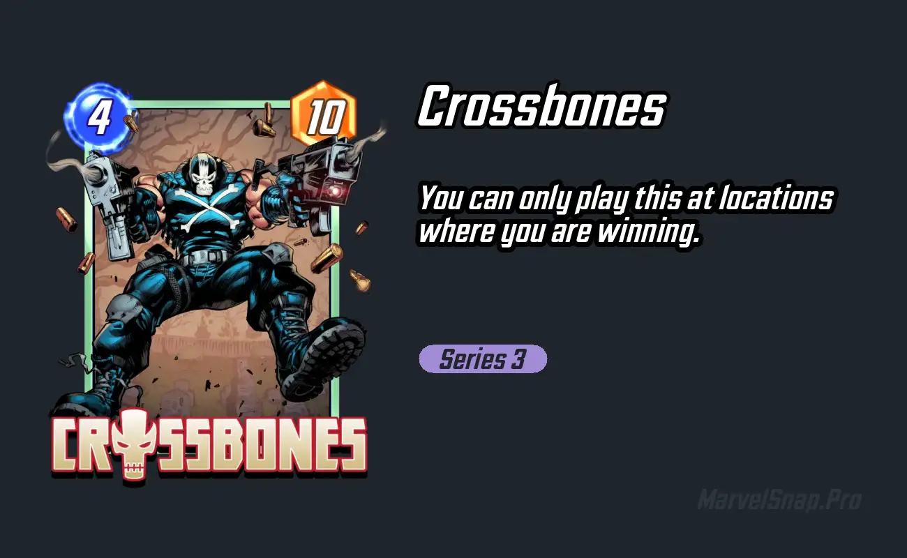 Crossbones Marvel Snap Card | MarvelSnap.pro
