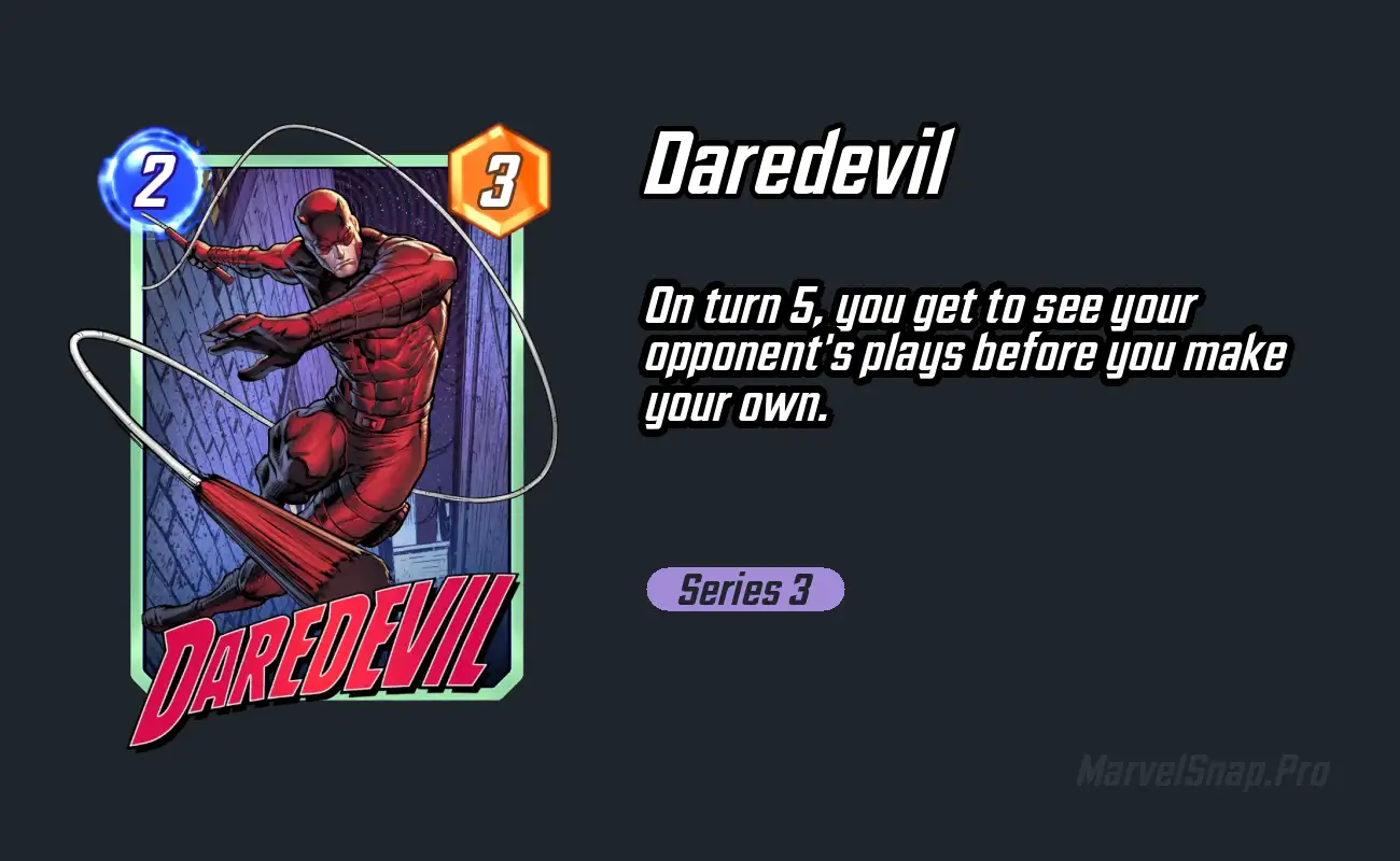 Daredevil Marvel Snap Card | MarvelSnap.pro
