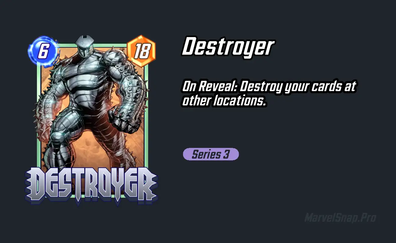 Destroyer Marvel Snap Card | MarvelSnap.pro