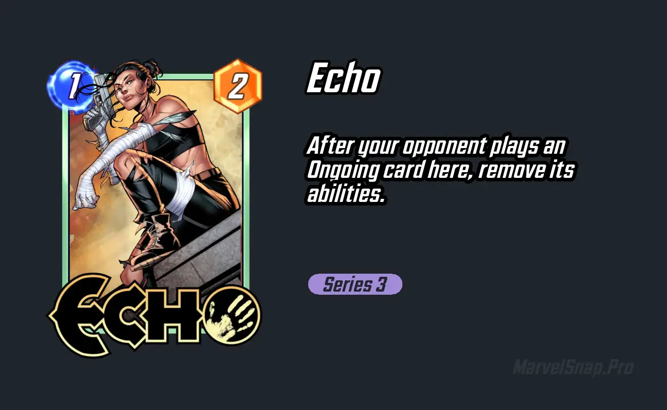 Echo Marvel Snap Card | MarvelSnap.pro
