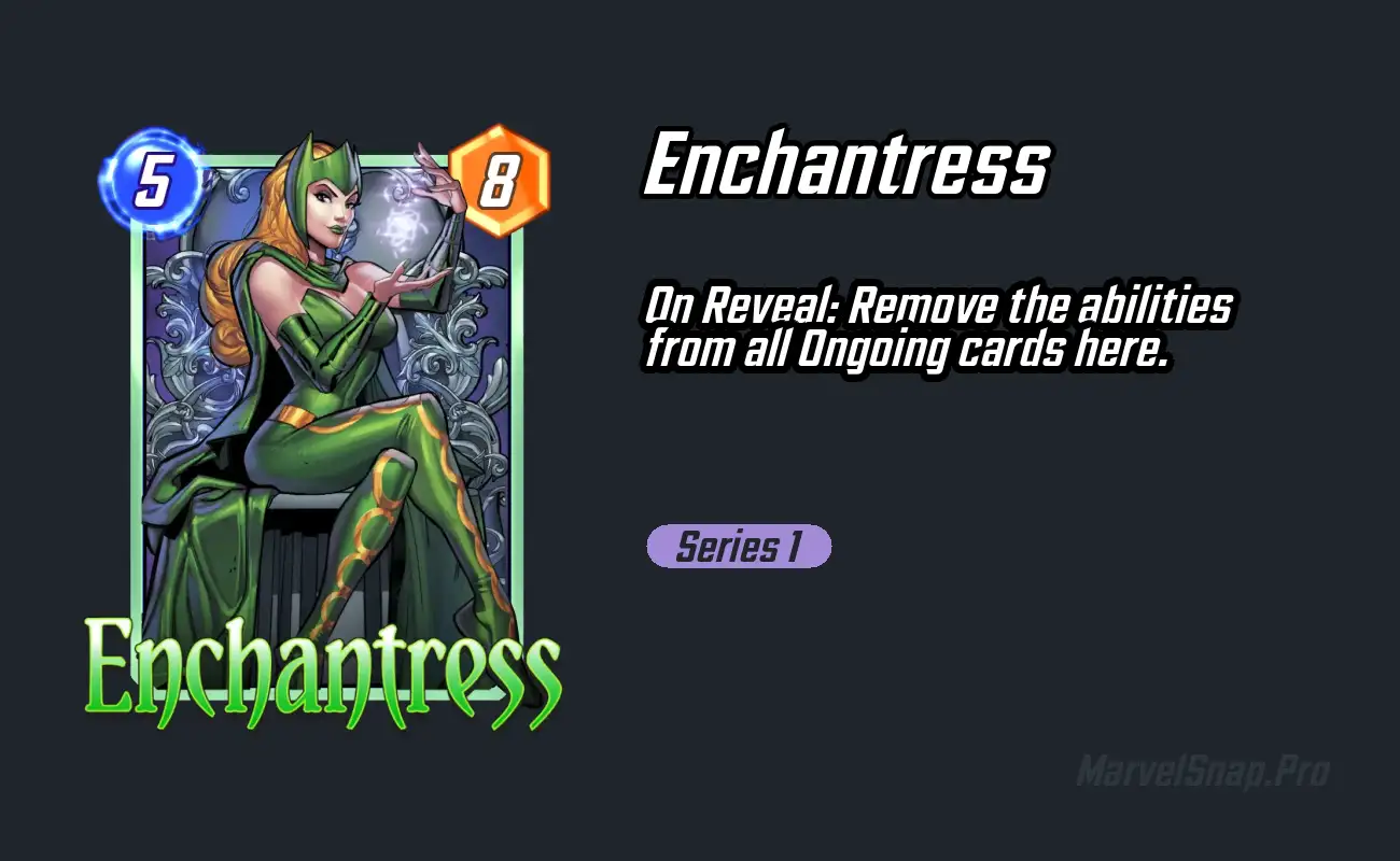 Enchantress Marvel Snap Card | MarvelSnap.pro