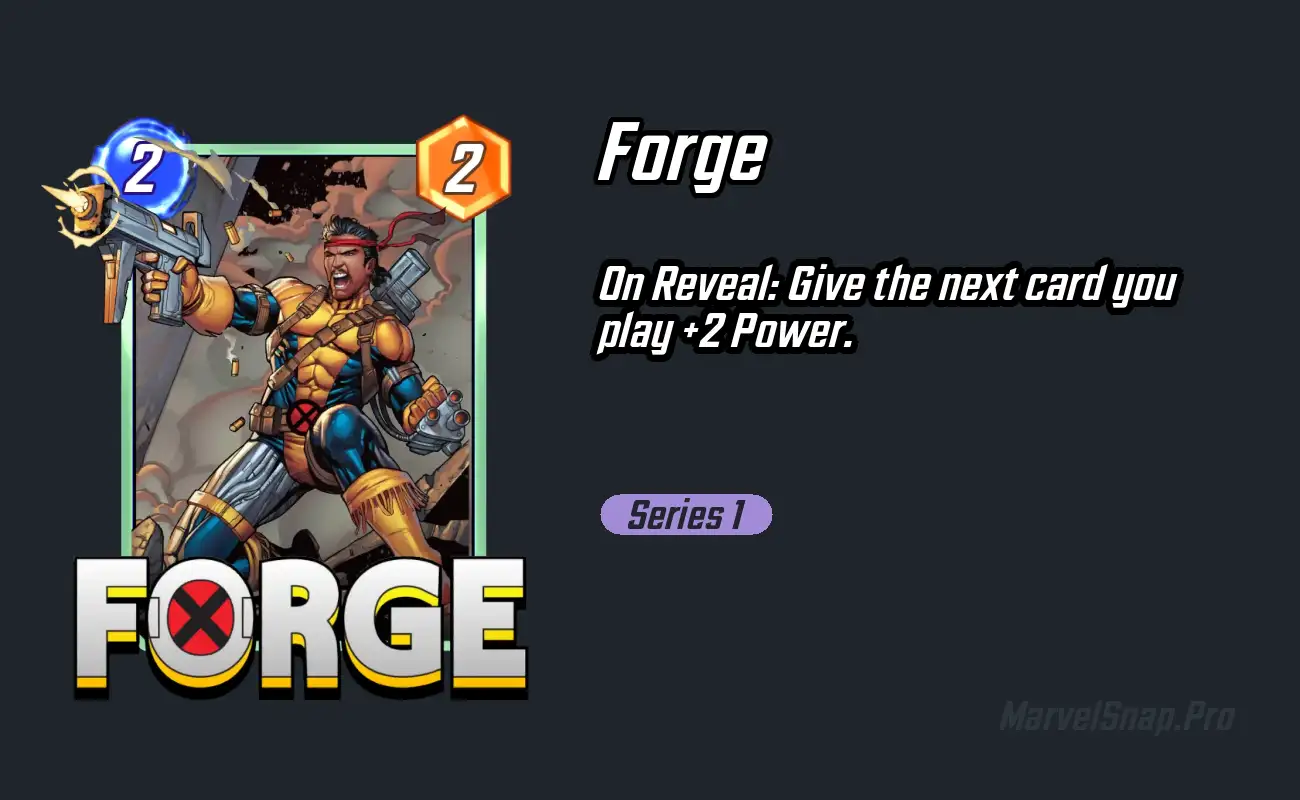 Forge Marvel Snap Card | MarvelSnap.pro