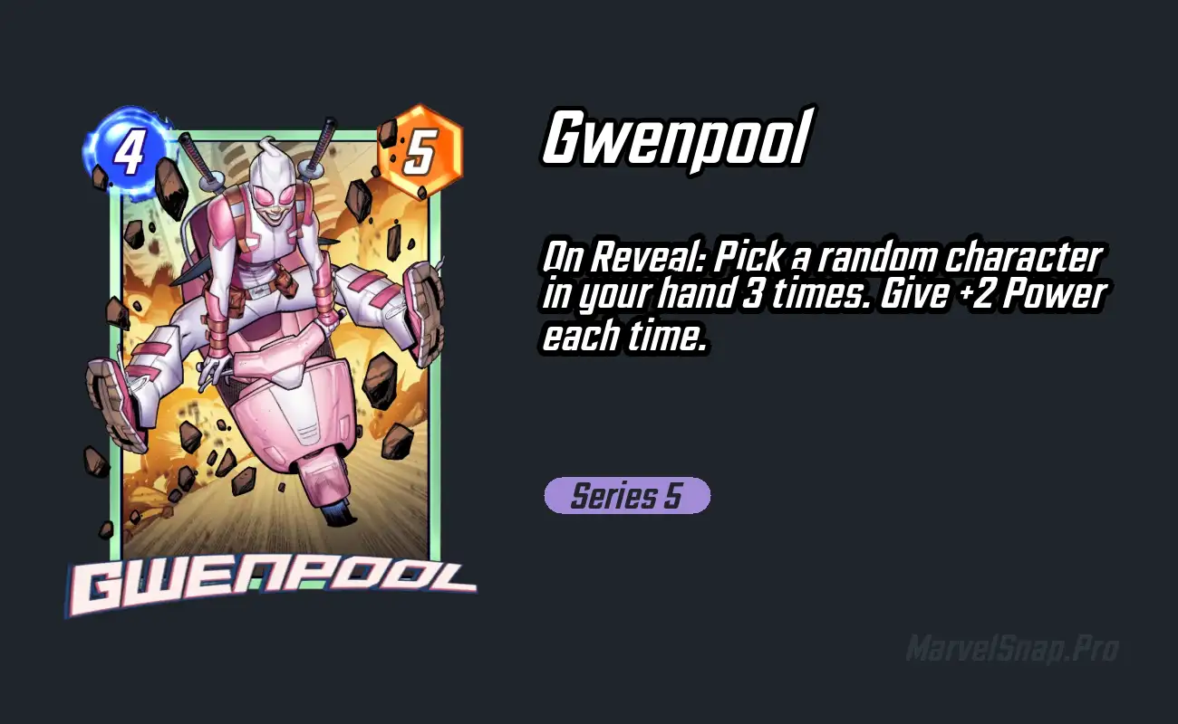 Gwenpool Marvel Snap Card | MarvelSnap.pro