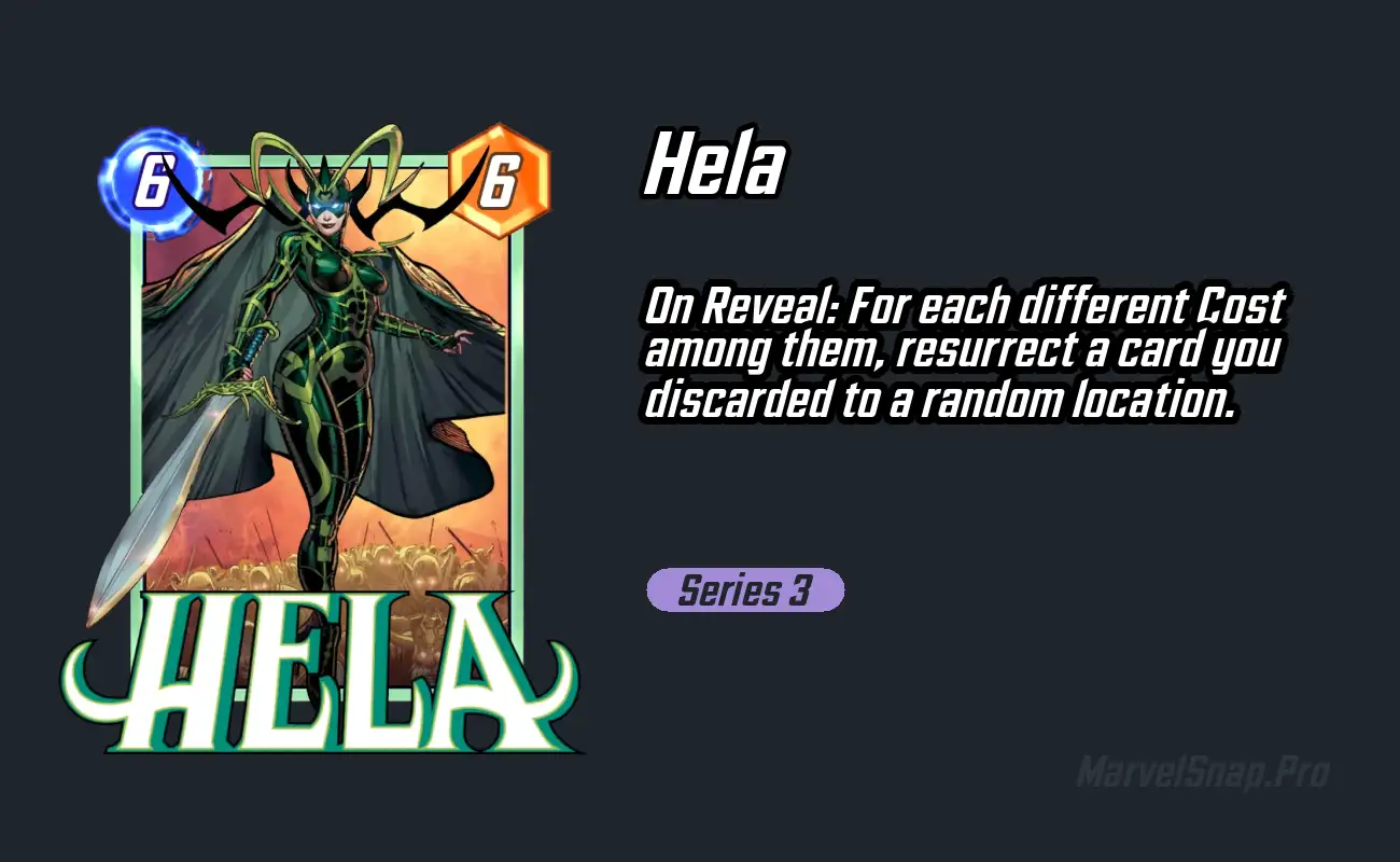 Hela Marvel Snap Card | MarvelSnap.pro