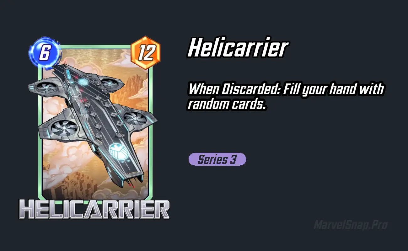 Helicarrier Marvel Snap Card | MarvelSnap.pro