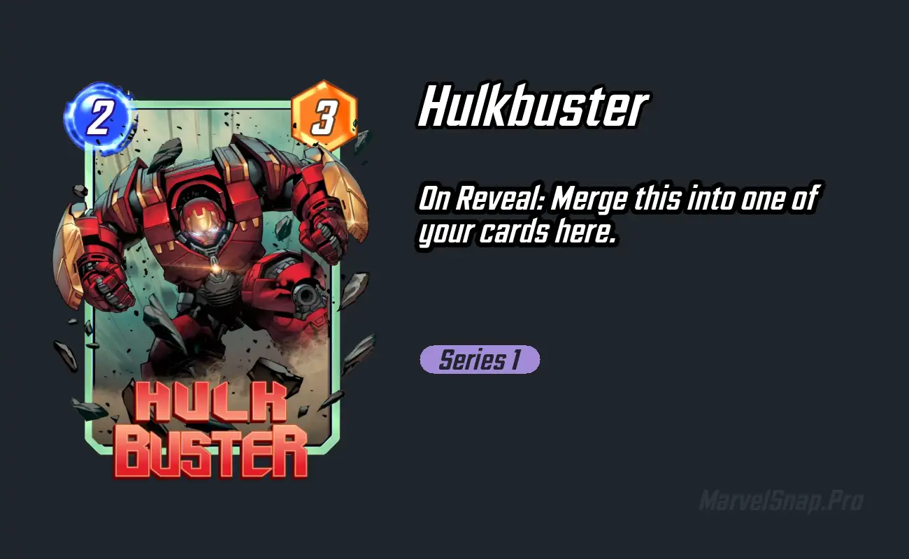 Hulkbuster Marvel Snap Card | MarvelSnap.pro