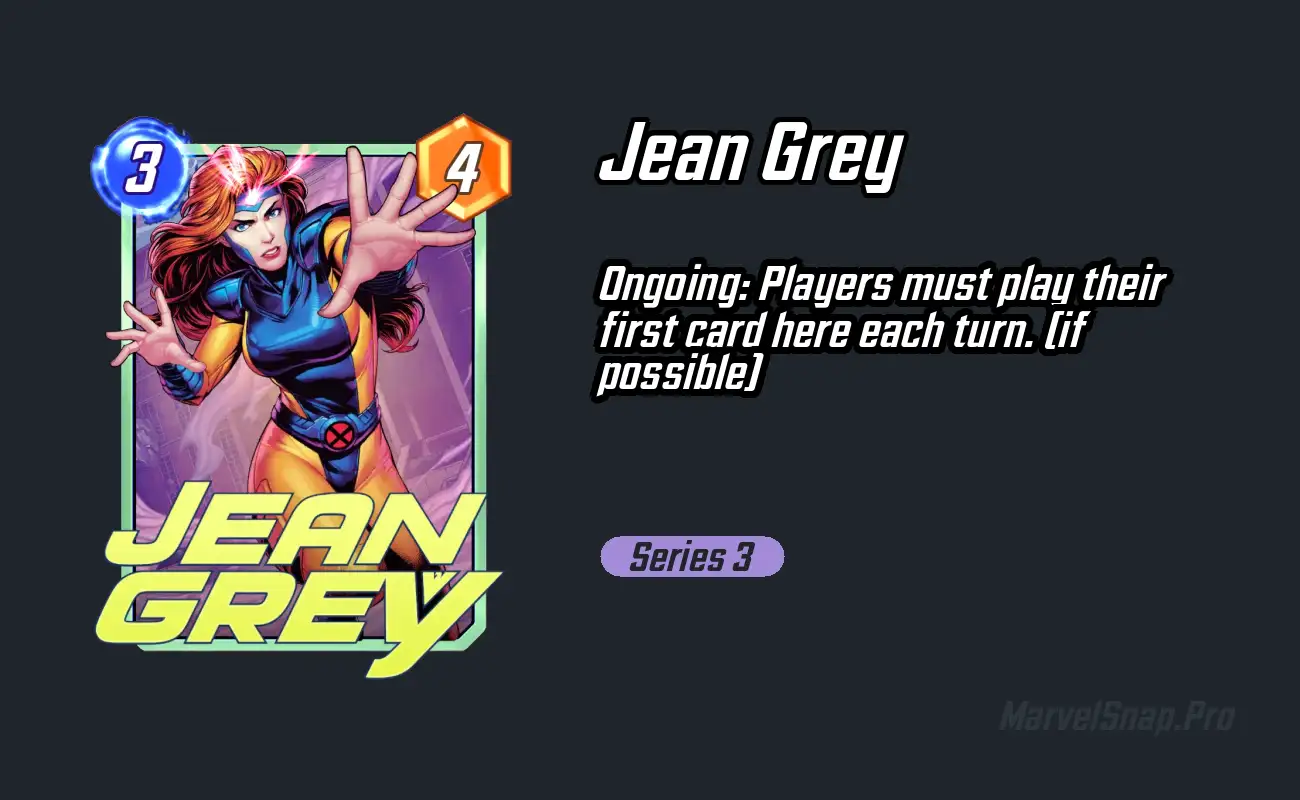 Jean Grey Marvel Snap Card | MarvelSnap.pro