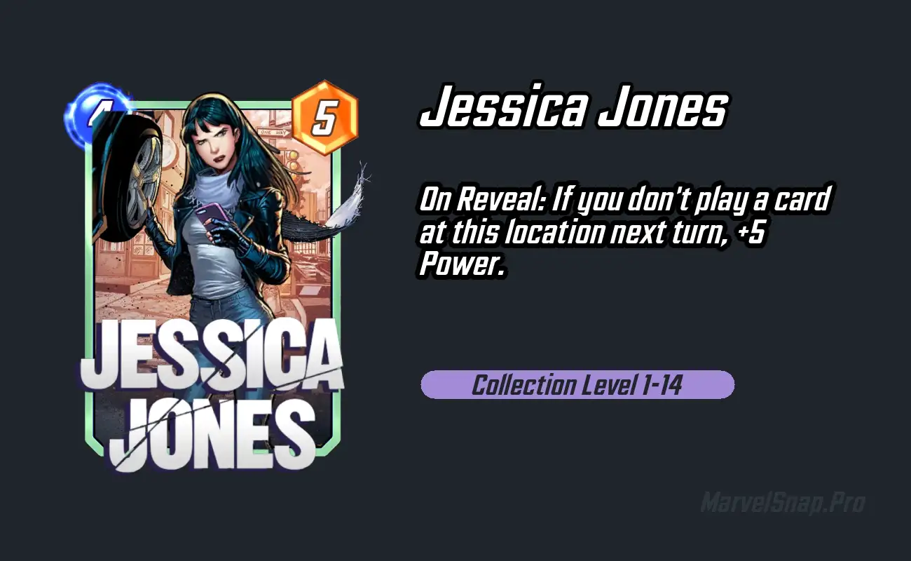 Jessica Jones Marvel Snap Card | MarvelSnap.pro