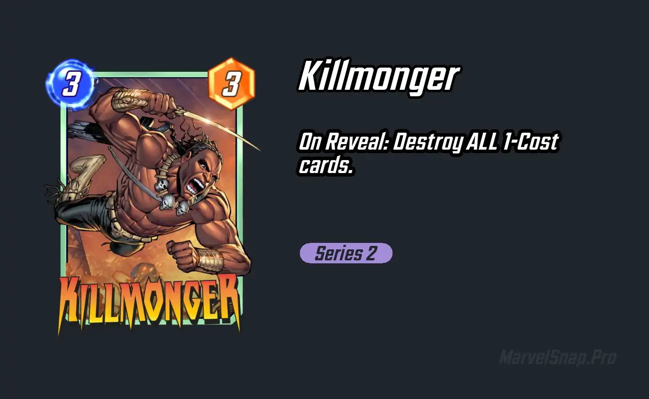 Killmonger Marvel Snap Card | MarvelSnap.pro