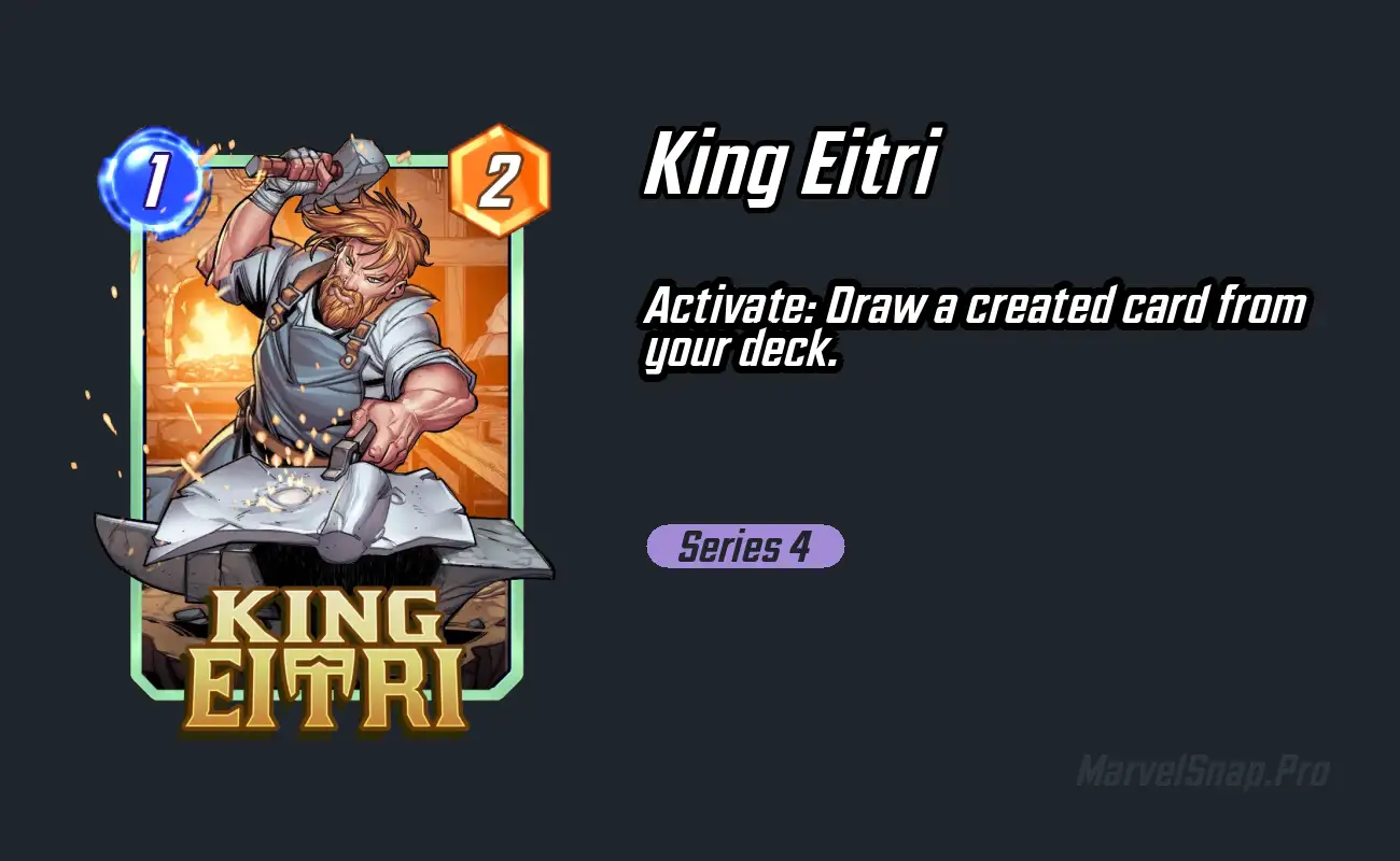 King Eitri Marvel Snap Card | MarvelSnap.pro