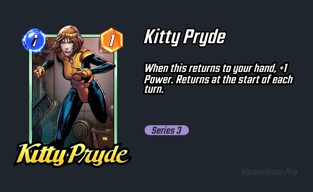 Kitty Pryde Marvel Snap Card | MarvelSnap.pro