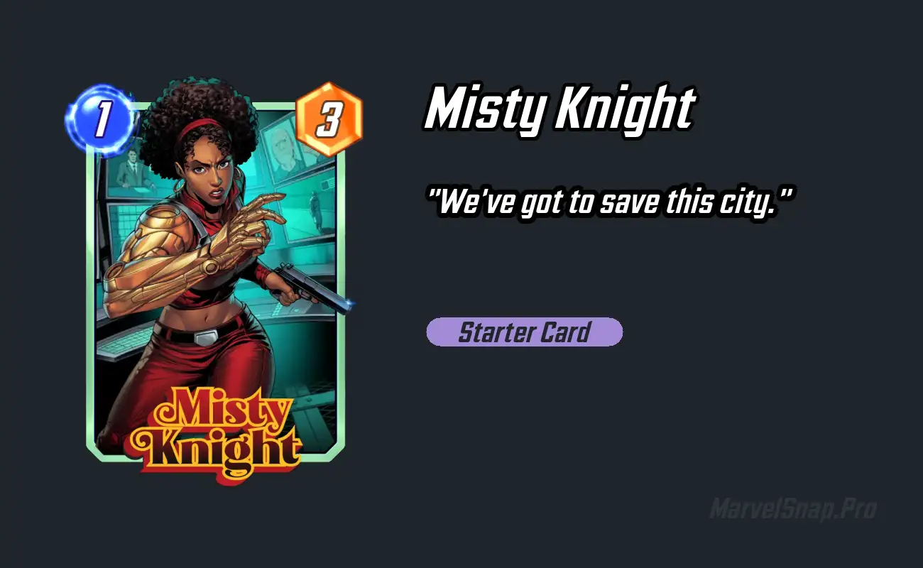 Misty Knight Marvel Snap Card | MarvelSnap.pro
