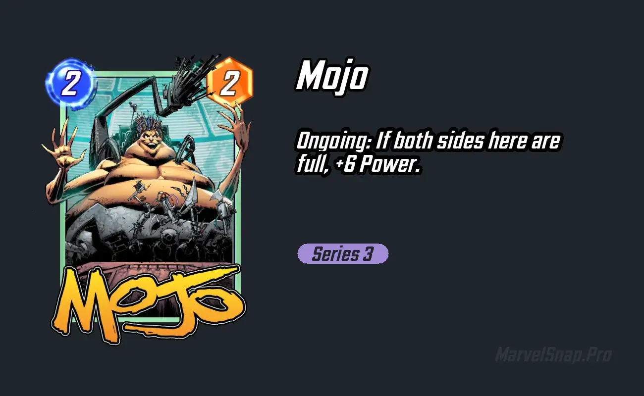 Mojo Marvel Snap Card | MarvelSnap.pro