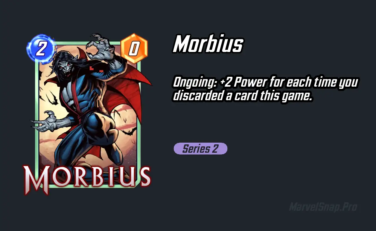 Morbius Marvel Snap Card | MarvelSnap.pro