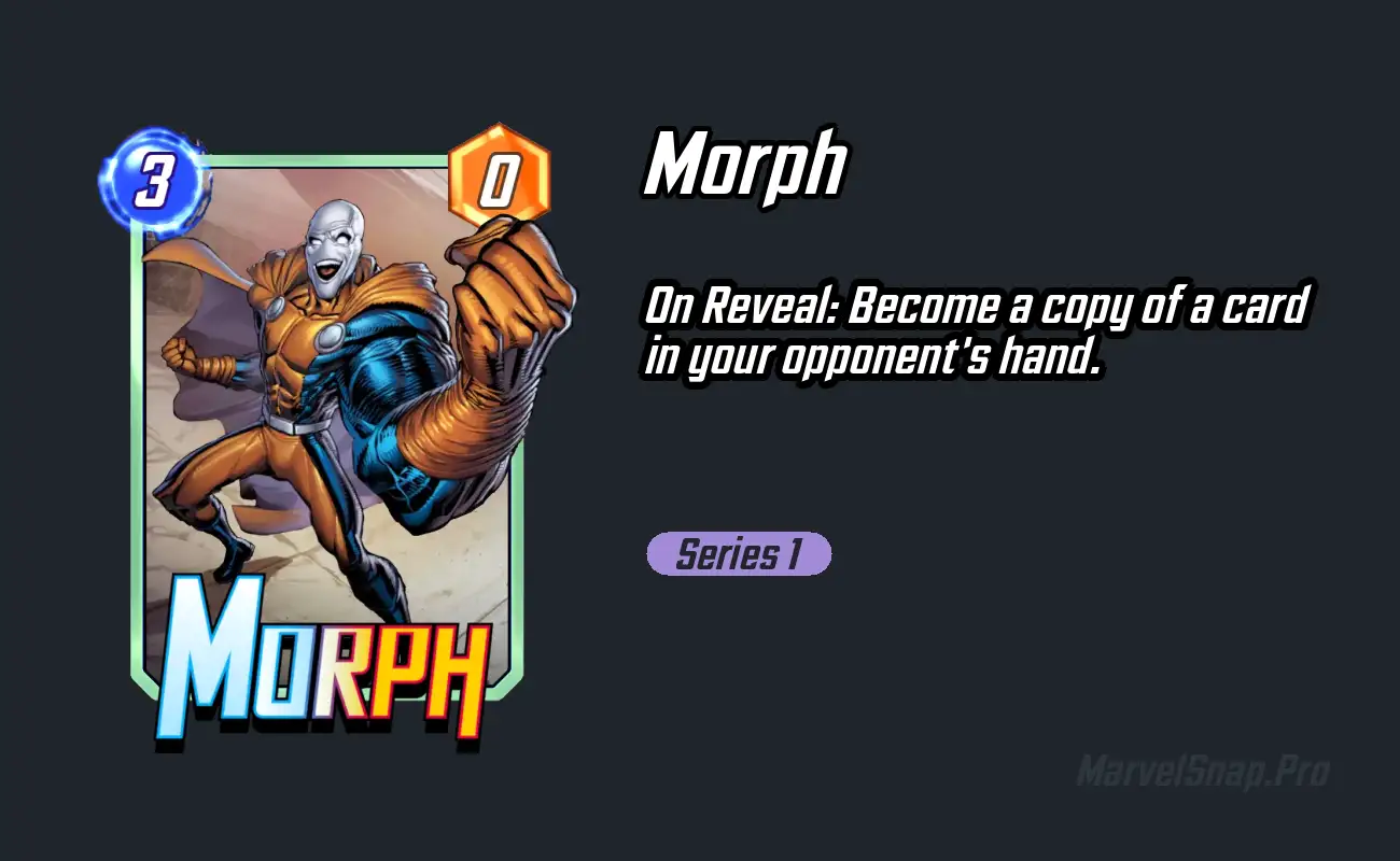 Morph Marvel Snap Card | MarvelSnap.pro