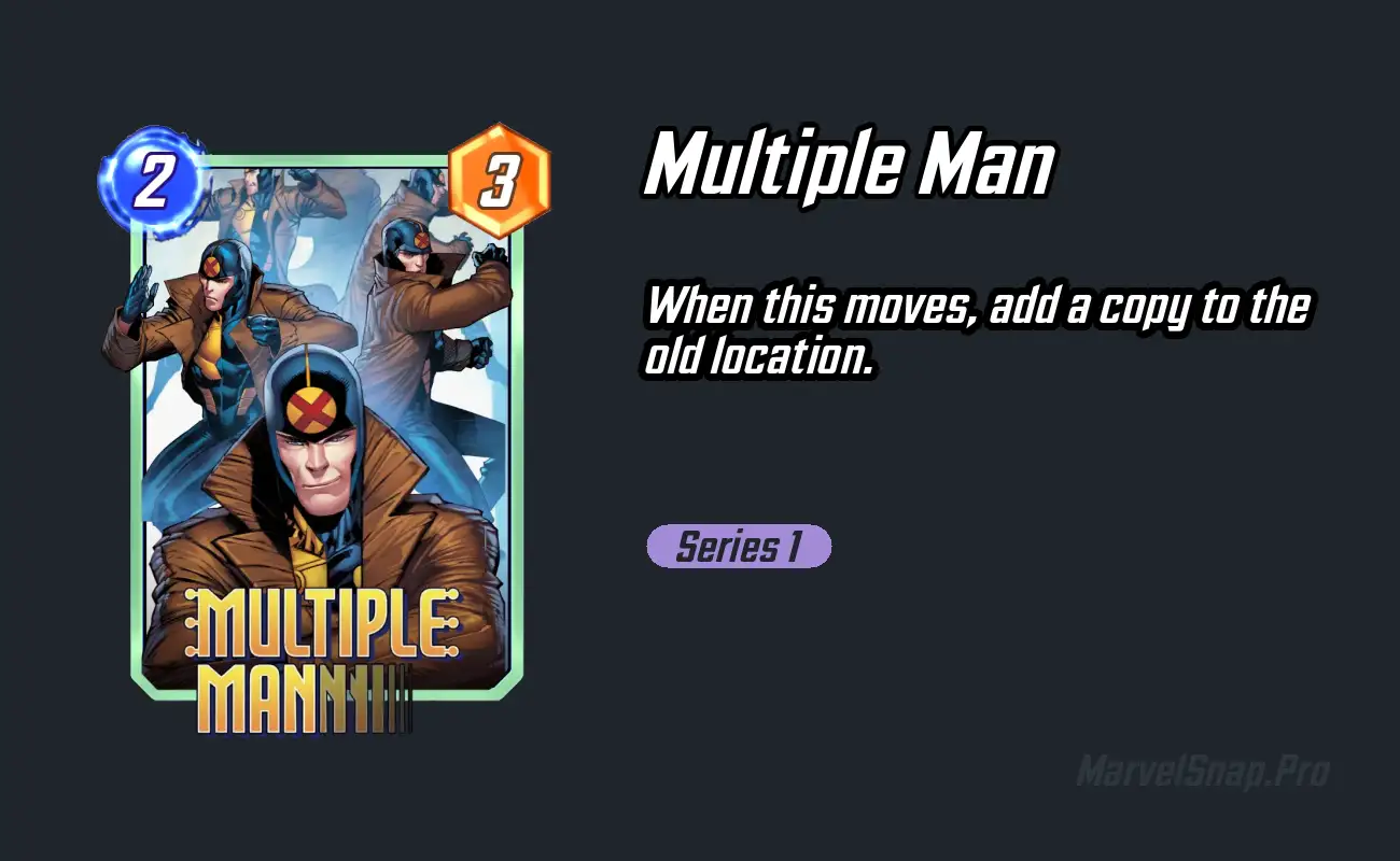 Multiple Man Marvel Snap Card | MarvelSnap.pro