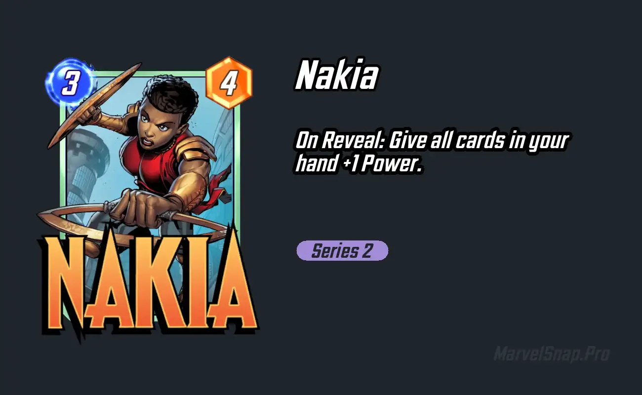 Nakia Marvel Snap Card | MarvelSnap.pro