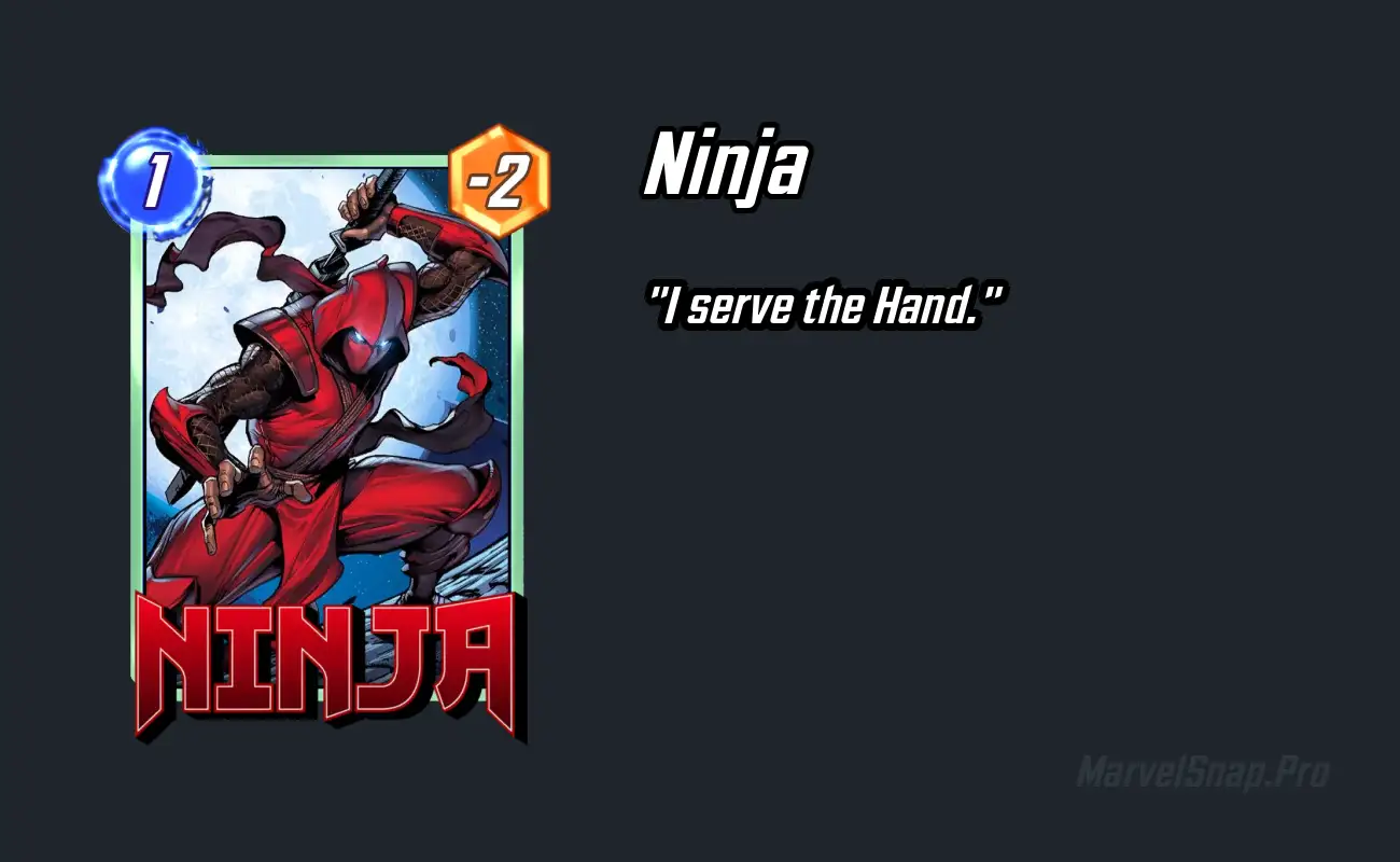 Ninja Marvel Snap Card | MarvelSnap.pro