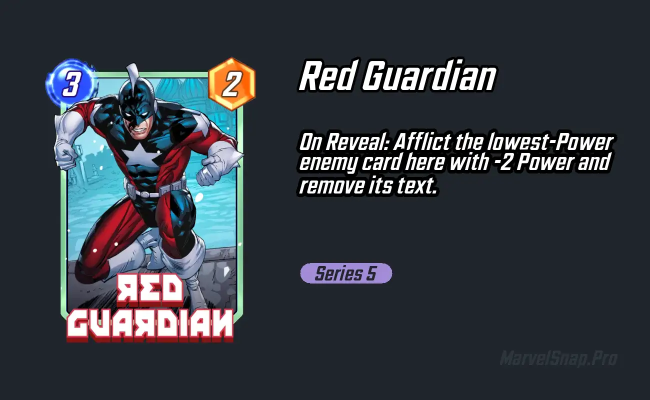 Red Guardian Marvel Snap Card | MarvelSnap.pro