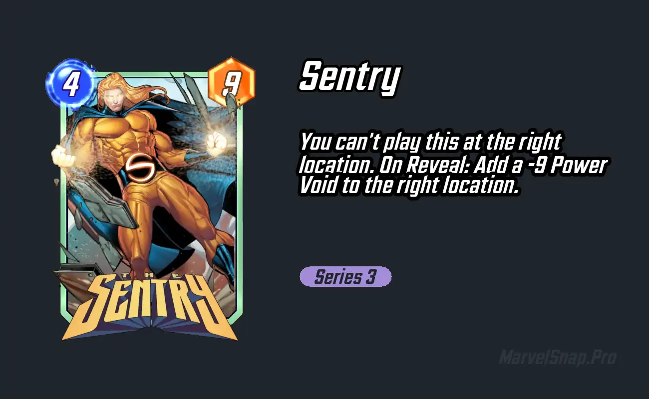 Sentry Marvel Snap Card | MarvelSnap.pro