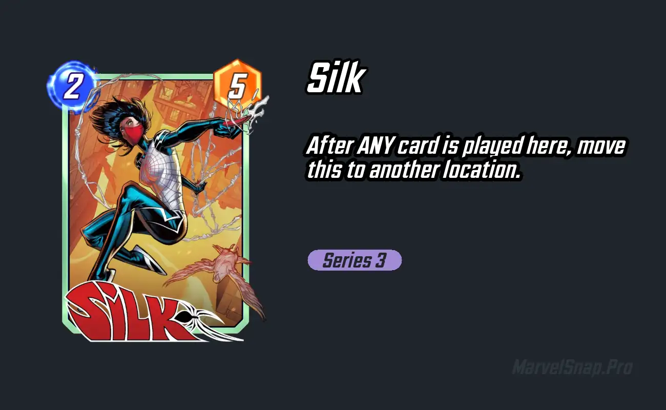 Silk Marvel Snap Card | MarvelSnap.pro