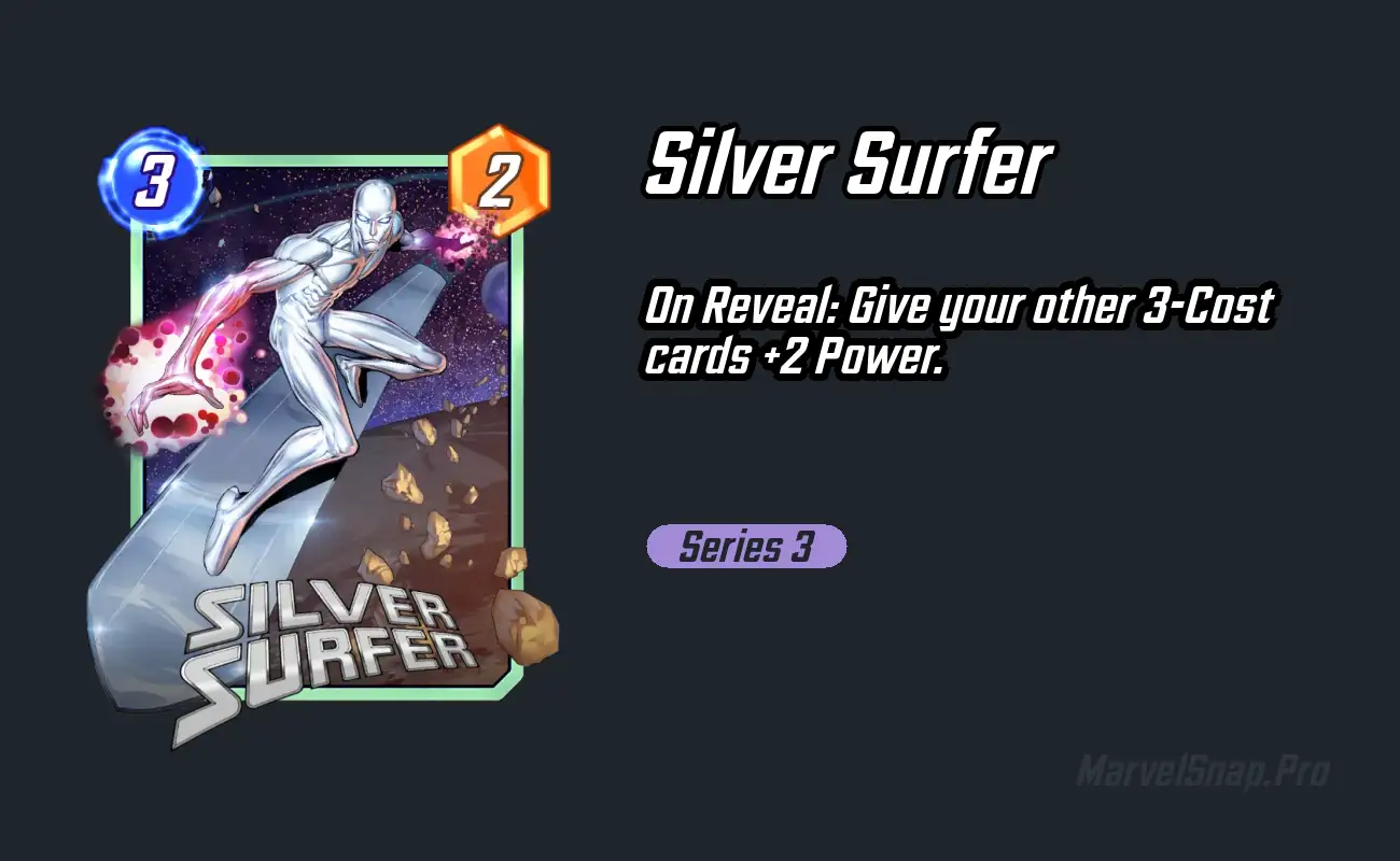 Silver Surfer Marvel Snap Card | MarvelSnap.pro