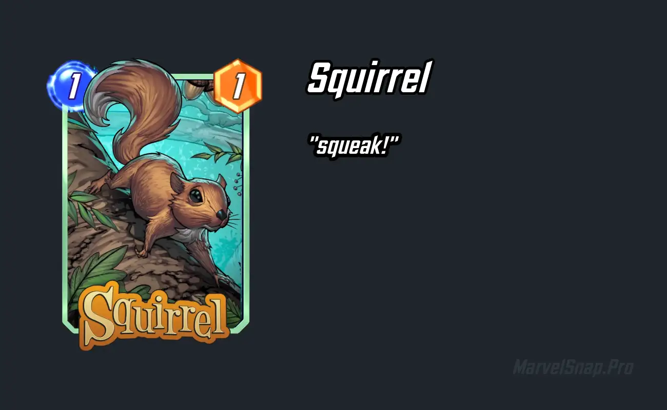 Squirrel Marvel Snap Card | MarvelSnap.pro