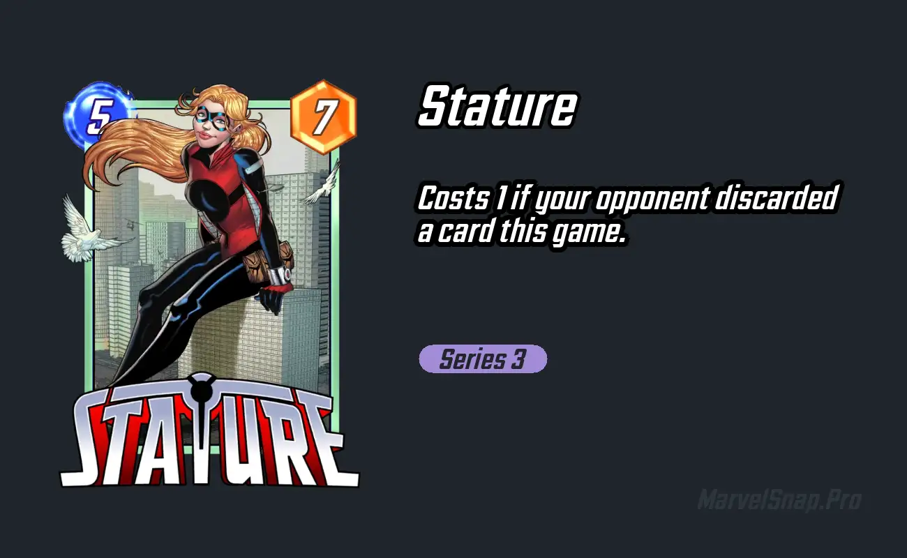 Stature Marvel Snap Card | MarvelSnap.pro