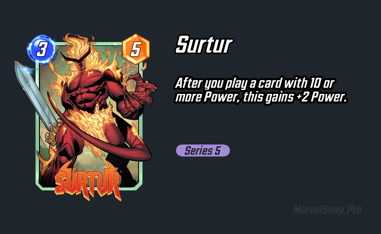 Surtur Marvel Snap Card | MarvelSnap.pro