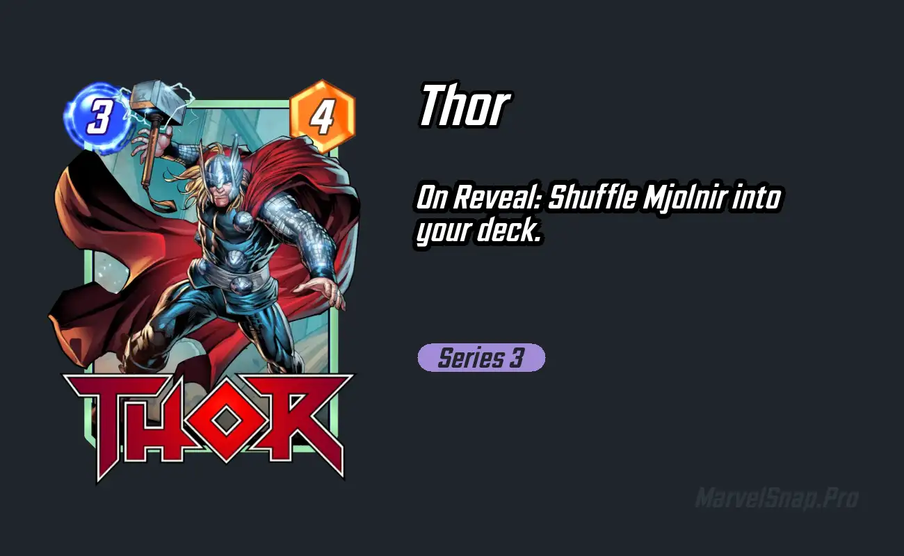Thor Marvel Snap Card | MarvelSnap.pro