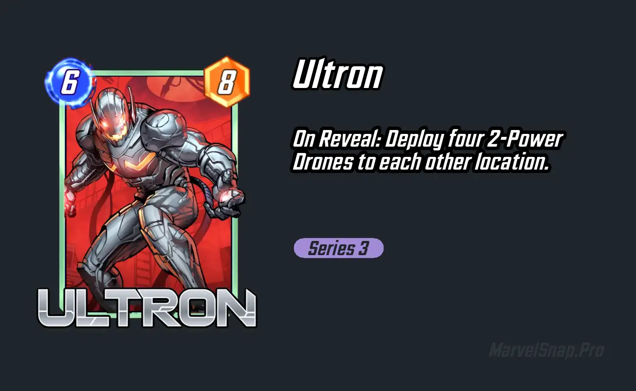 Ultron Marvel Snap Card | MarvelSnap.pro