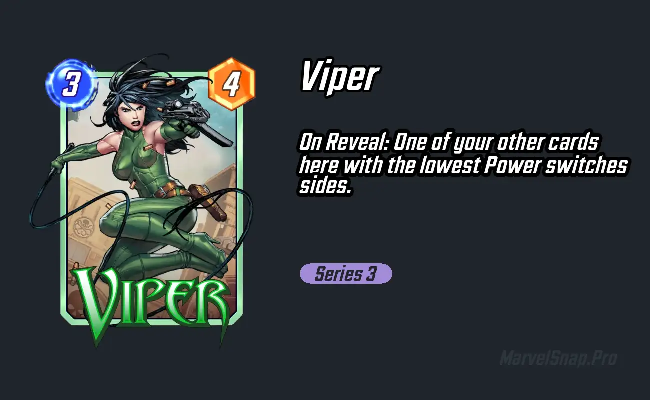 Viper Marvel Snap Card | MarvelSnap.pro