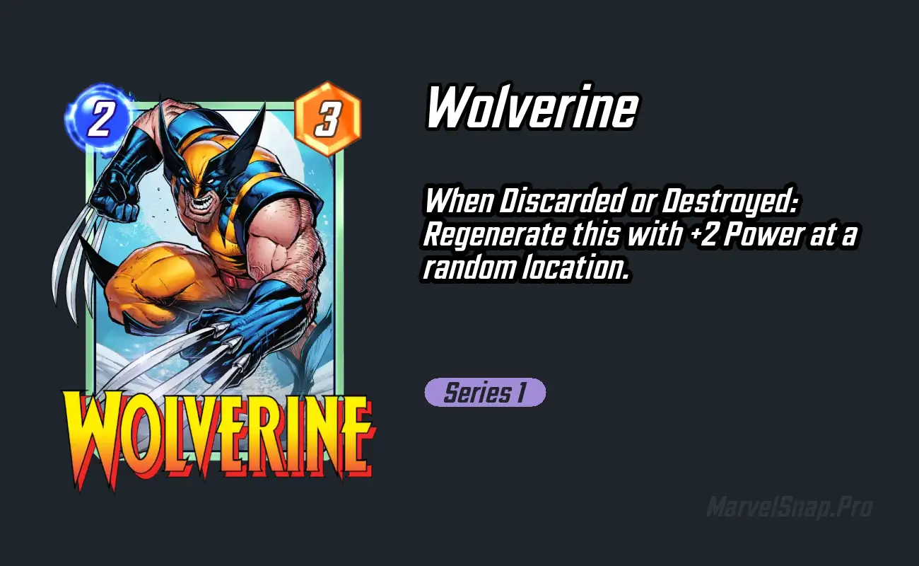 Wolverine Marvel Snap Card | MarvelSnap.pro