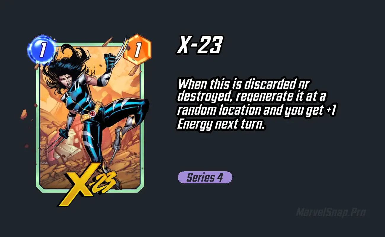 X-23 Marvel Snap Card | MarvelSnap.pro