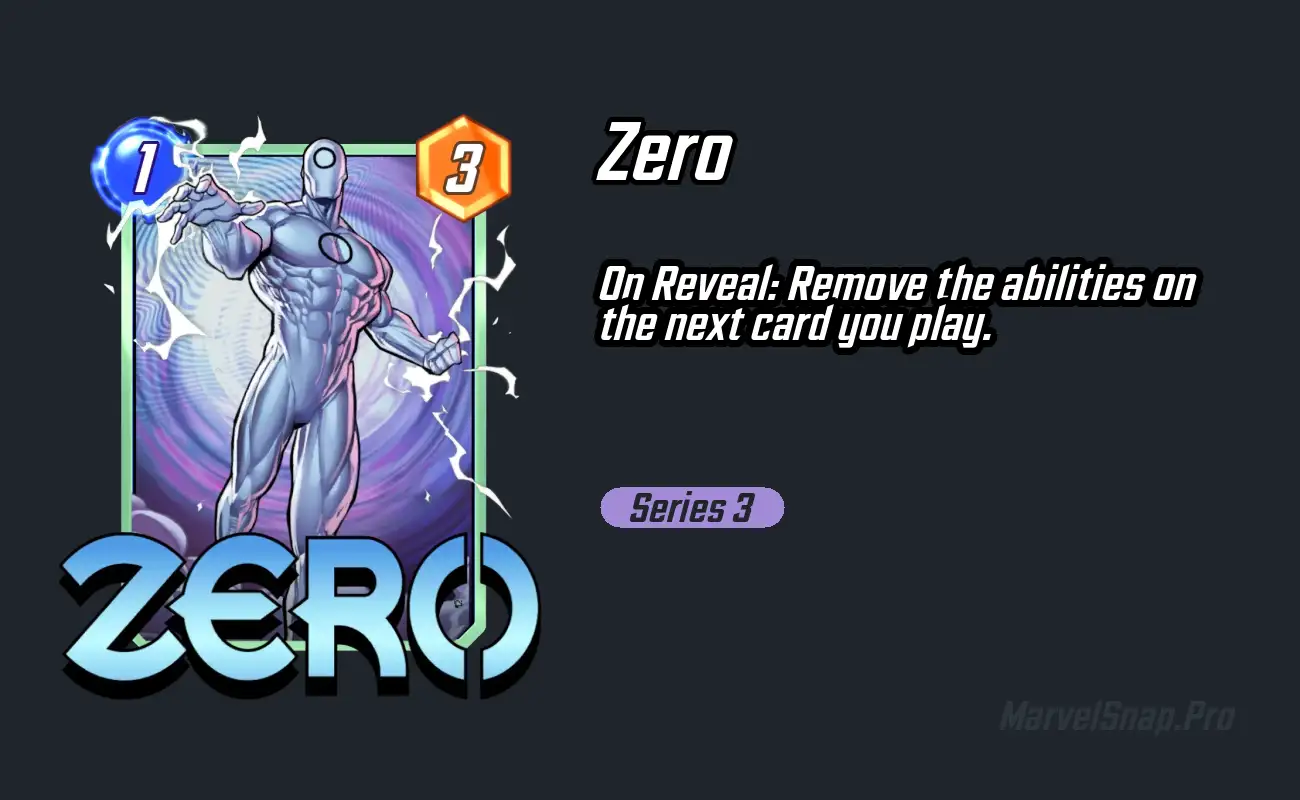 Zero Marvel Snap Card | MarvelSnap.pro