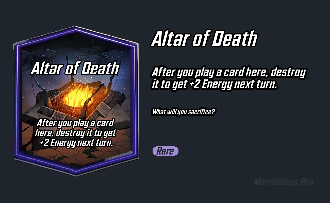 Altar of Death Marvel Snap Location | MarvelSnap.pro