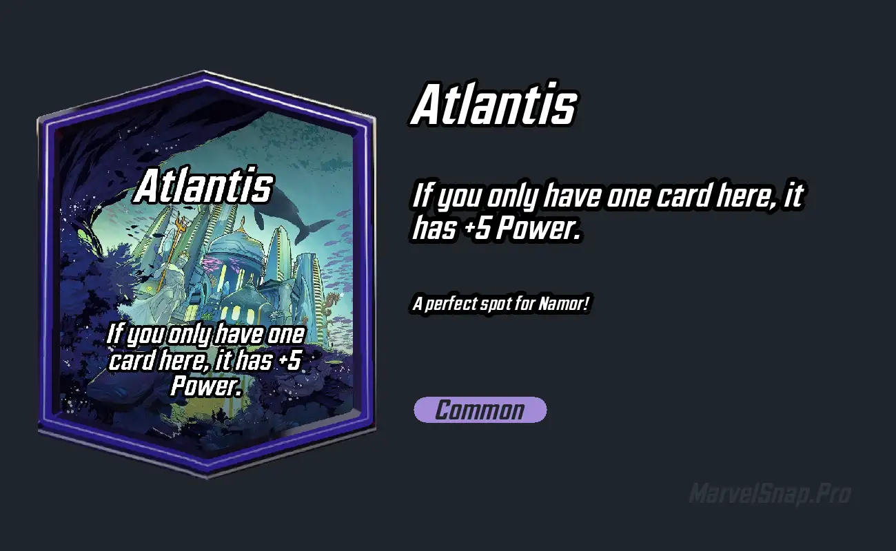 Atlantis Marvel Snap Location | MarvelSnap.pro