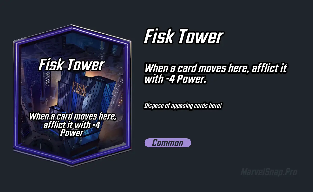 Fisk Tower Marvel Snap Location | MarvelSnap.pro