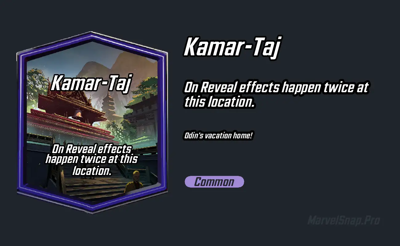 Kamar-Taj Marvel Snap Location | MarvelSnap.pro