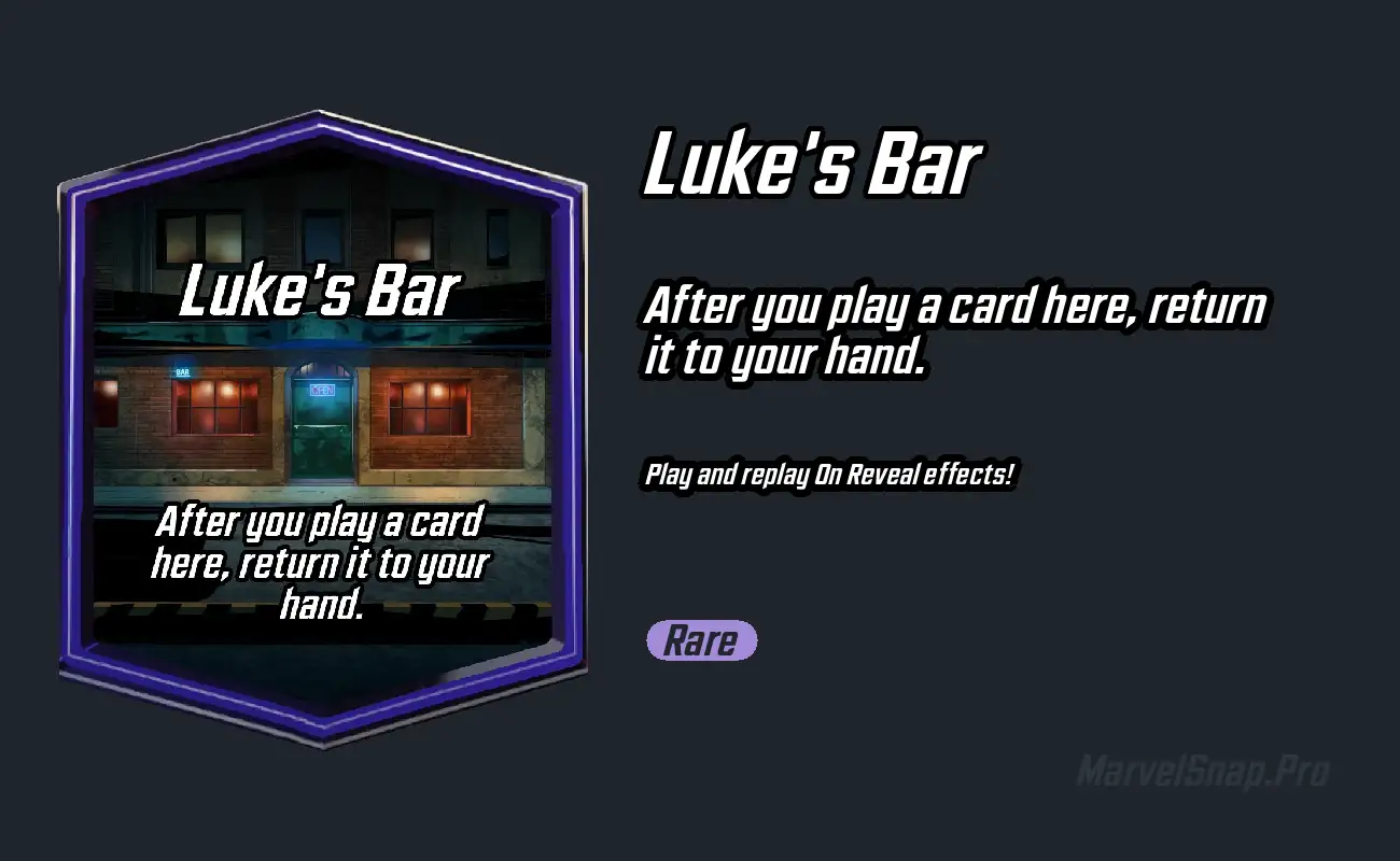 Luke’s Bar Marvel Snap Location | MarvelSnap.pro