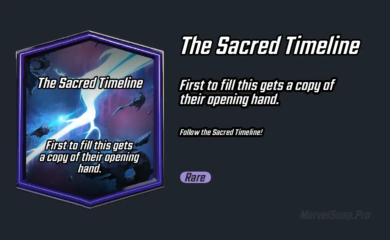 The Sacred Timeline Marvel Snap Location | MarvelSnap.pro