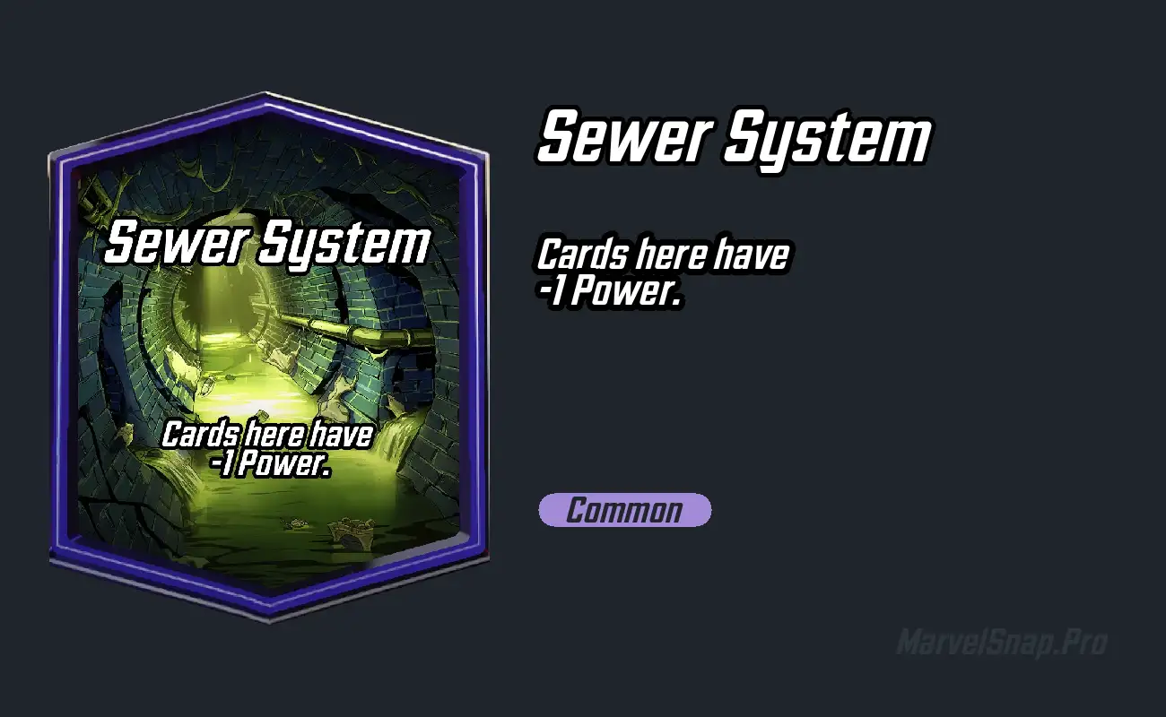 Sewer System Marvel Snap Location | MarvelSnap.pro
