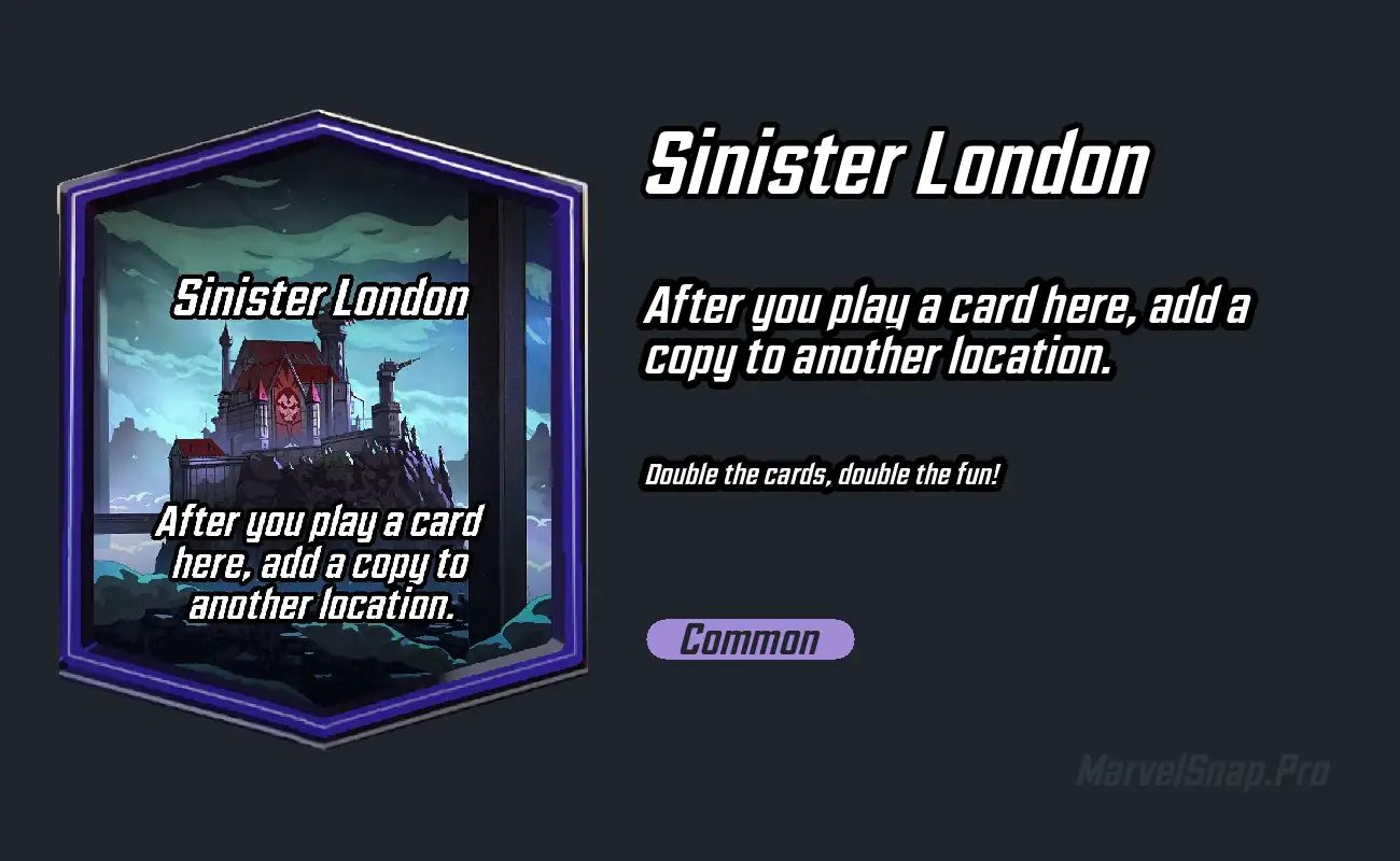 Sinister London Marvel Snap Location | MarvelSnap.pro