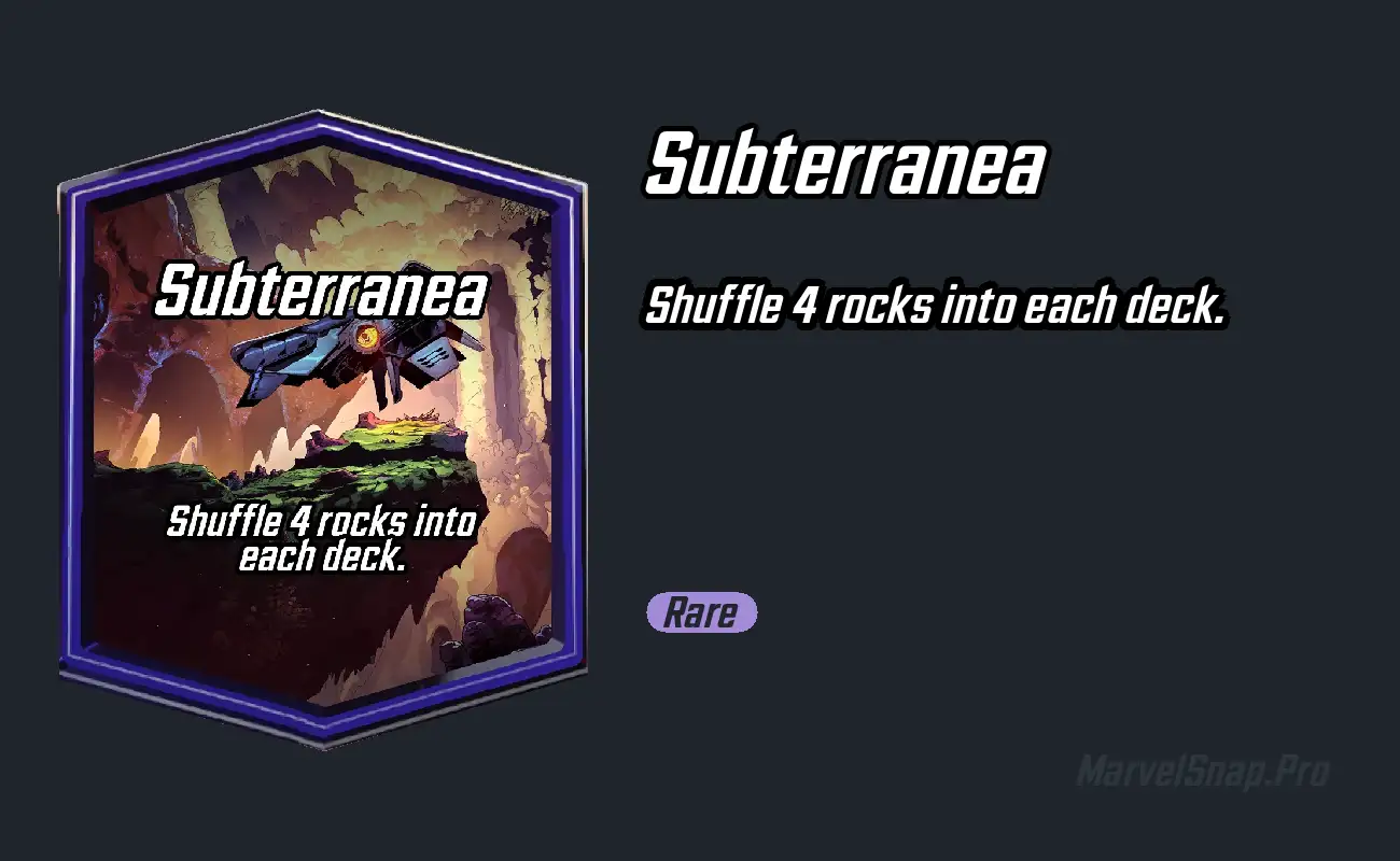 Subterranea Marvel Snap Location | MarvelSnap.pro